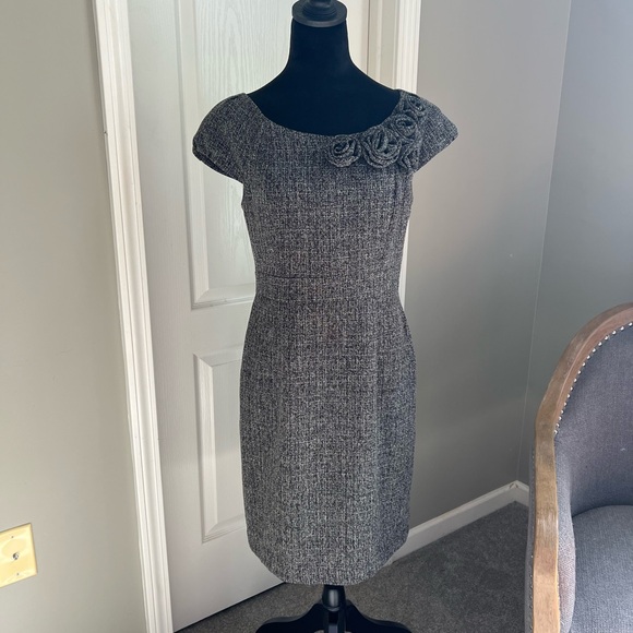 Muse | Dresses | Muse Gray Cap Sleeve Midi Dress | Poshmark